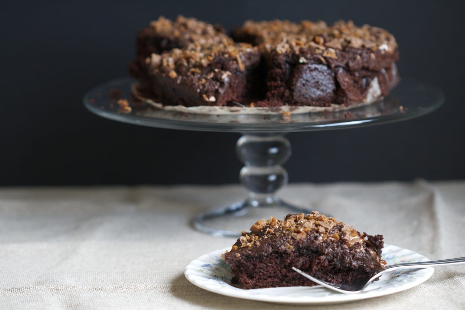 Recipe: Gooey Chocolate Daim Cake | Gourmet Grazing