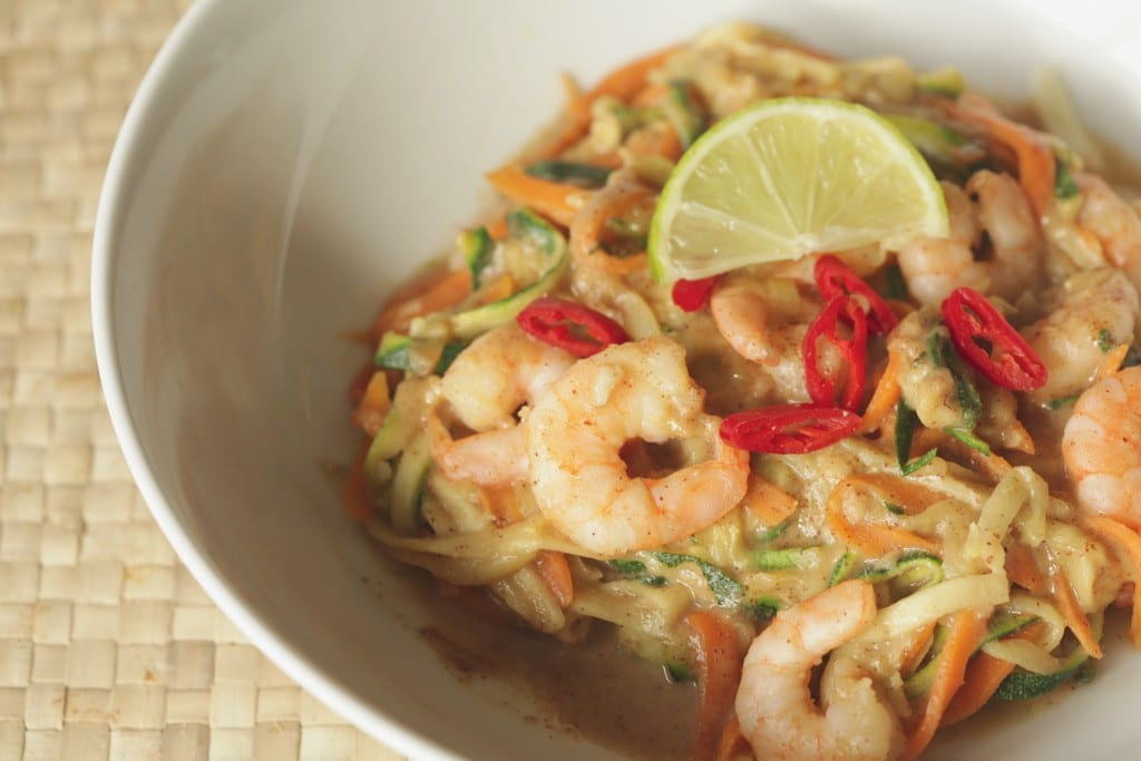 Prawn Satay Zoodles | Gourmet Grazing